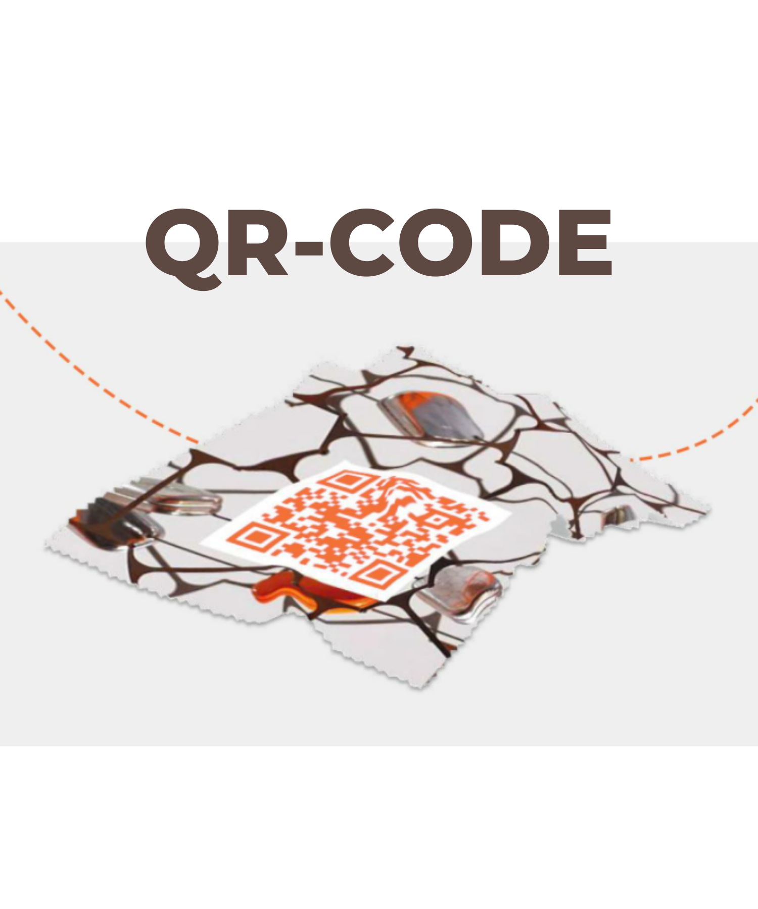 The microfiber cloth with QR-code becomes an innovative business card ...