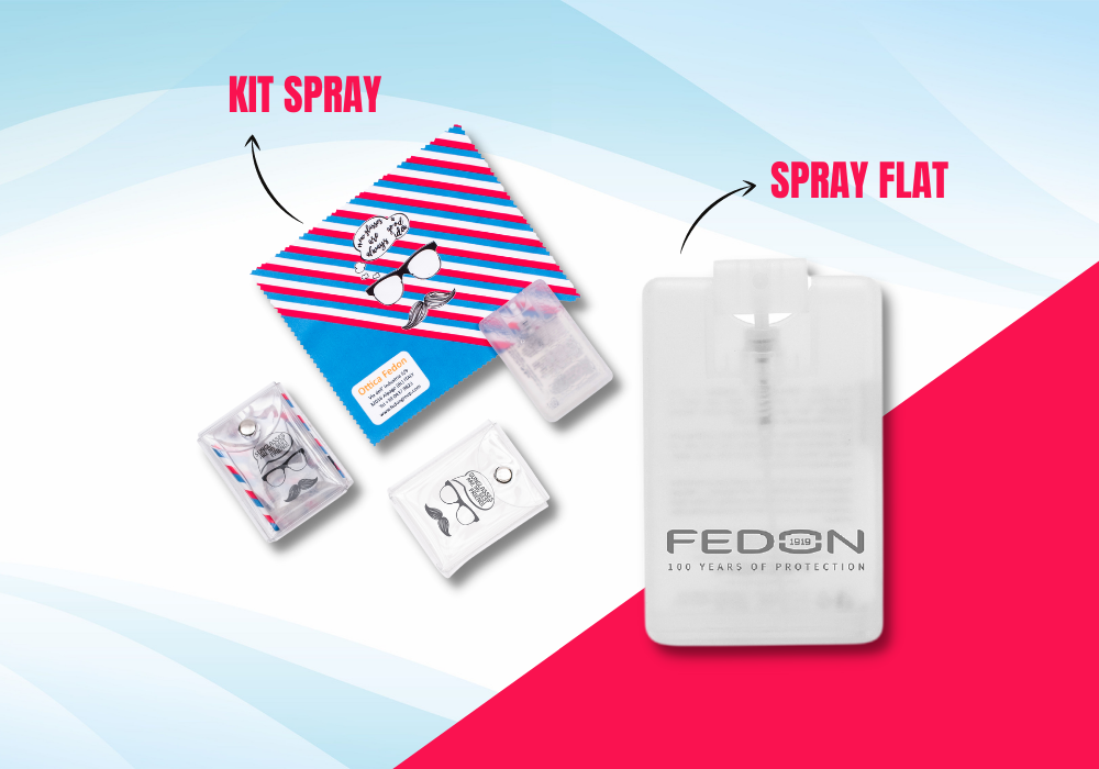 The wide range of Fedon sprays for lens cleaning | Fedon Group